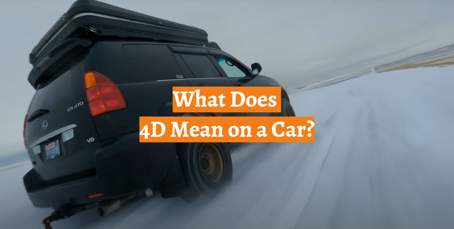 Does 4d Mean 4 Wheel Drive